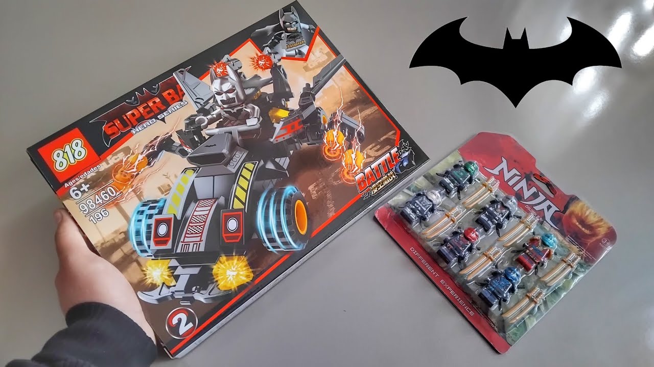 LEGO BATMAN SUPER BATCAR and NINJAGO Minifigure PACK UNBOXING ...