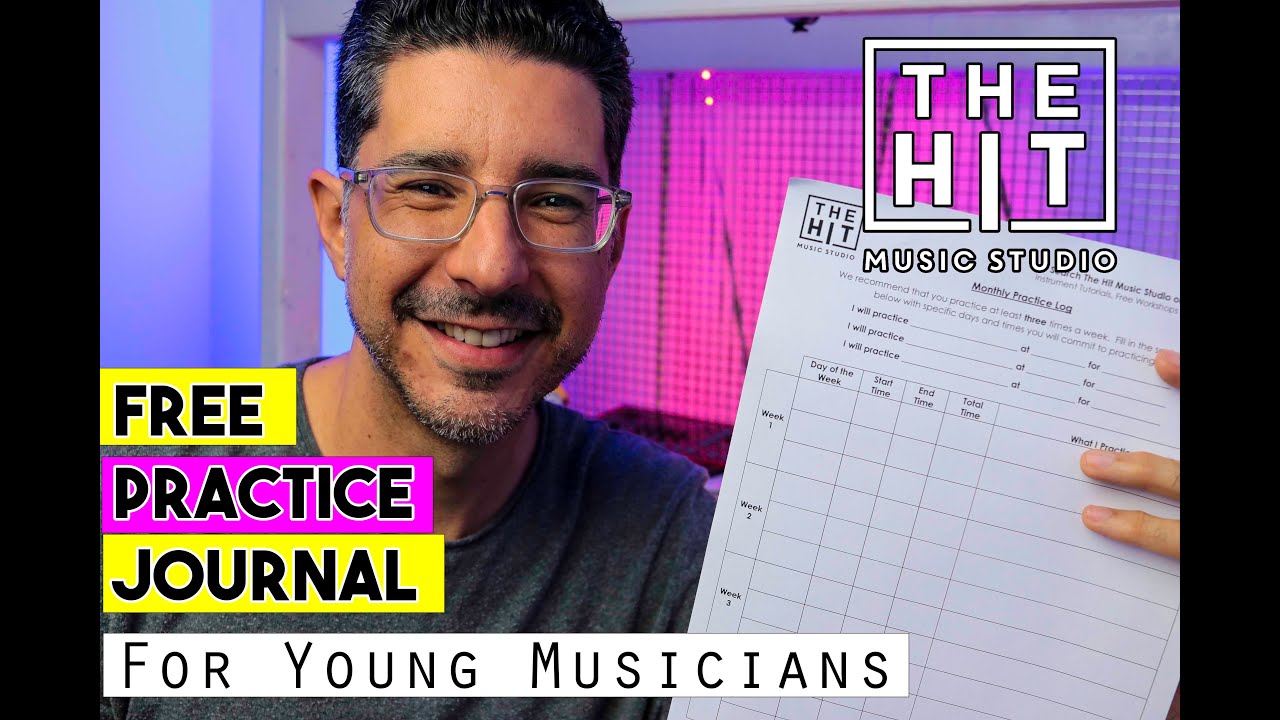 Free Monthly Practice Journal for the Beginner Musician - Music Lessons ...
