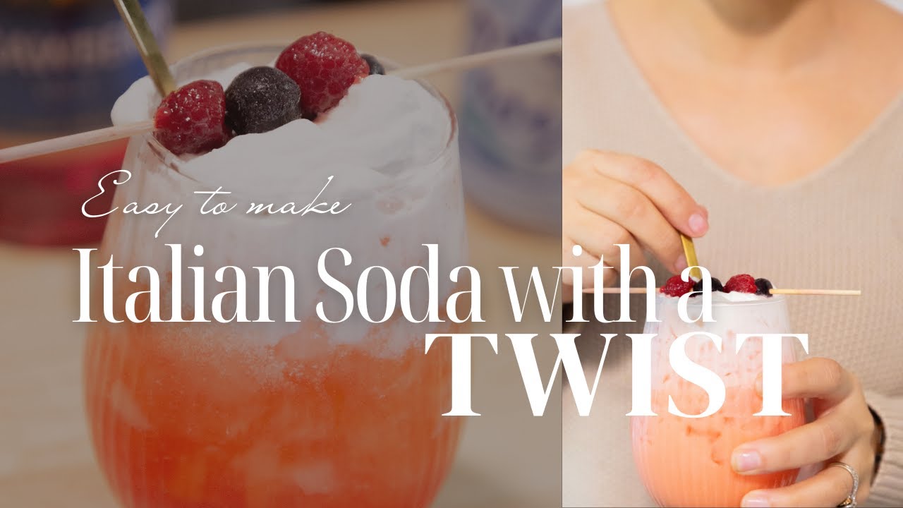 Easy to make Italian Soda with a Twist - YouTube
