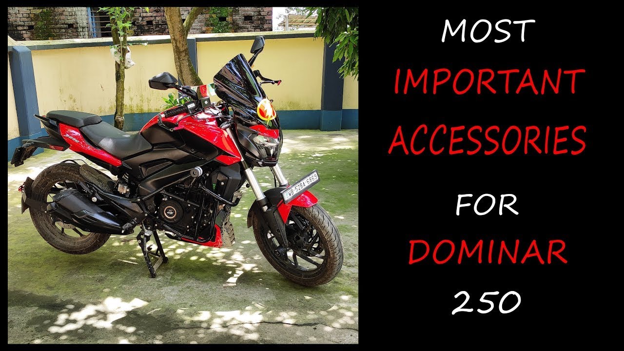 DOMINAR 250 | BAJAJ DOMINAR 250 | MUST HAVE ACCESSORIES FOR BIKES ...