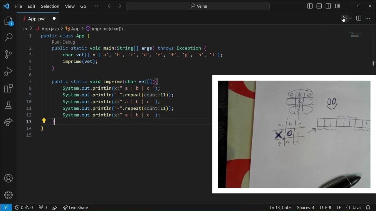 Jogo da velha no console Java - YouTube