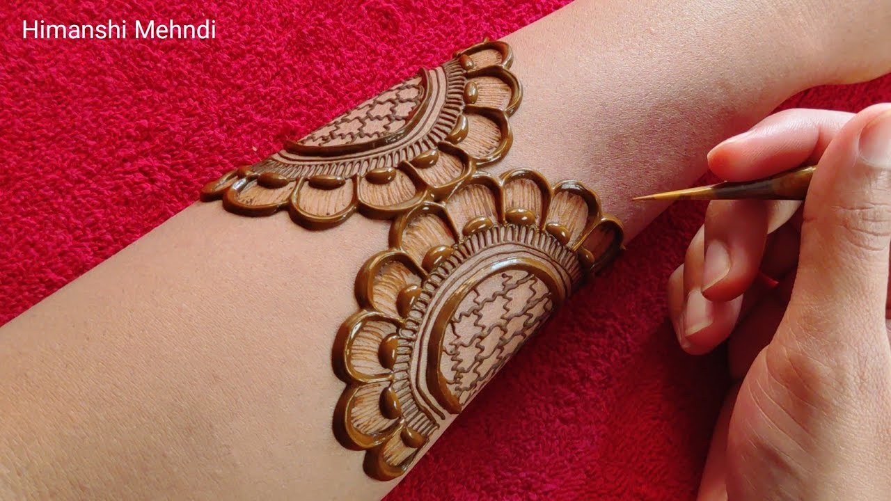 Wedding special back side mehndi designs | mehandi ka design | mehndi ...