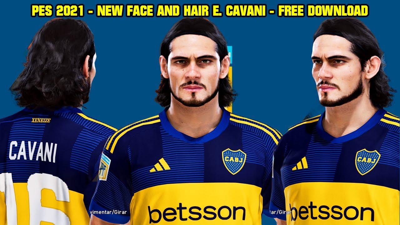 PES 2021 - NEW FACE AND HAIR E. CAVANI 2023 - YouTube