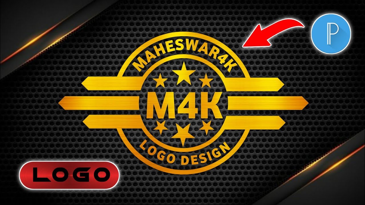 PROFESSIONAL LOGO DESIGN IN PIXELLAB || HOW TO MAKE YOUTUBE CHANNEL ...