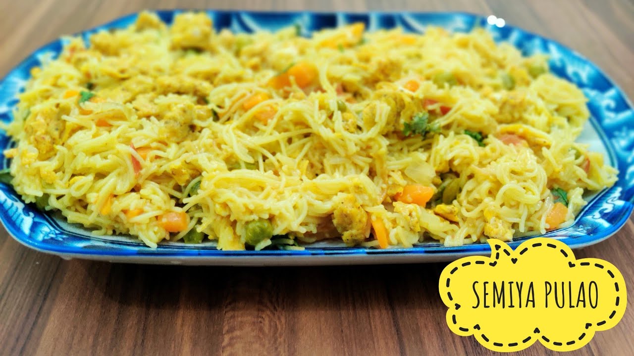 SEMIYA PULAO | Vermicelli Pulao in malayalam | Semiya Pulao Recipe ...