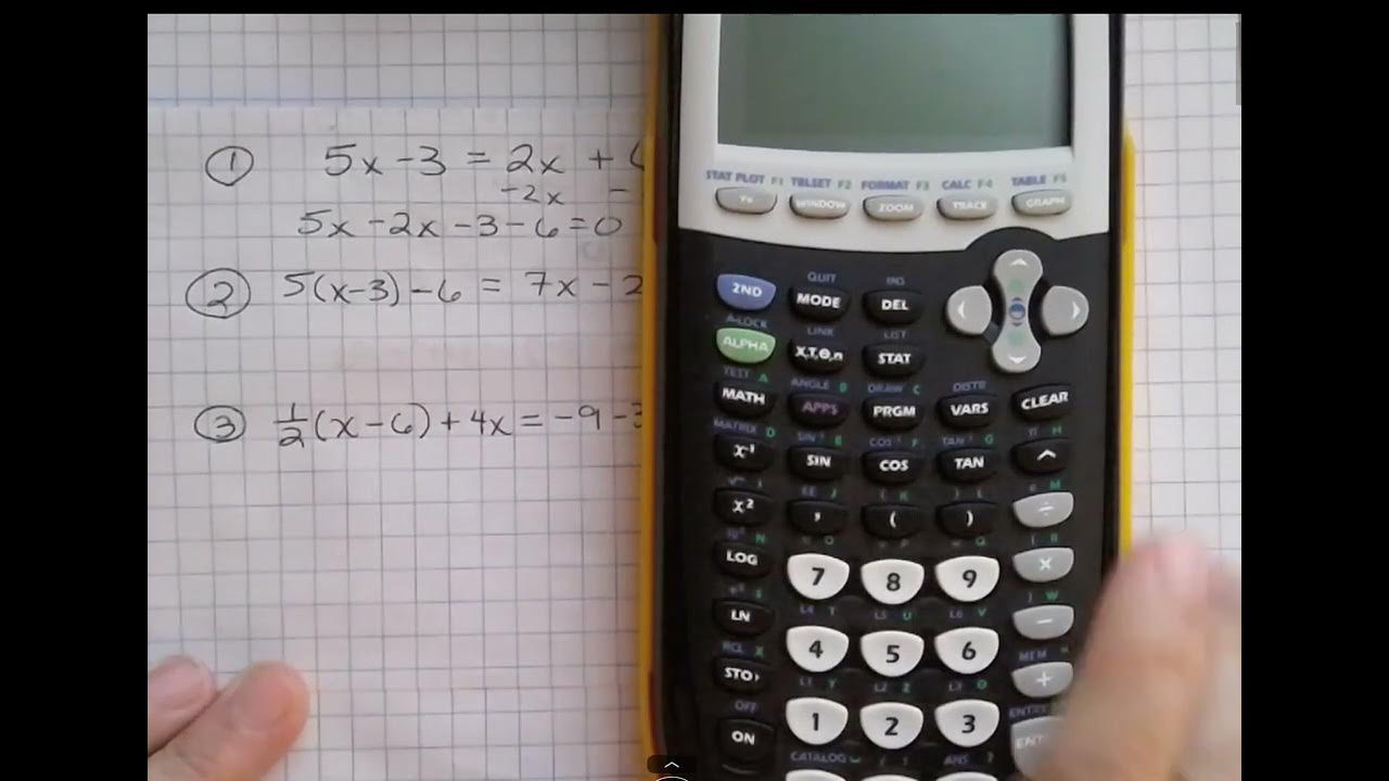TI 84 Plus Solve A Linear Equation YouTube ti-84-plus-solve-a-linear-equation-youtube