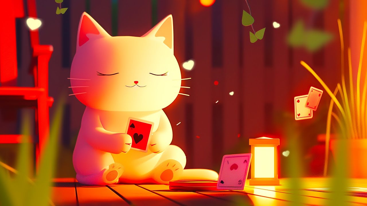 Lofi Cat - Positive mood - relaxing vibe beats to focus/study - YouTube