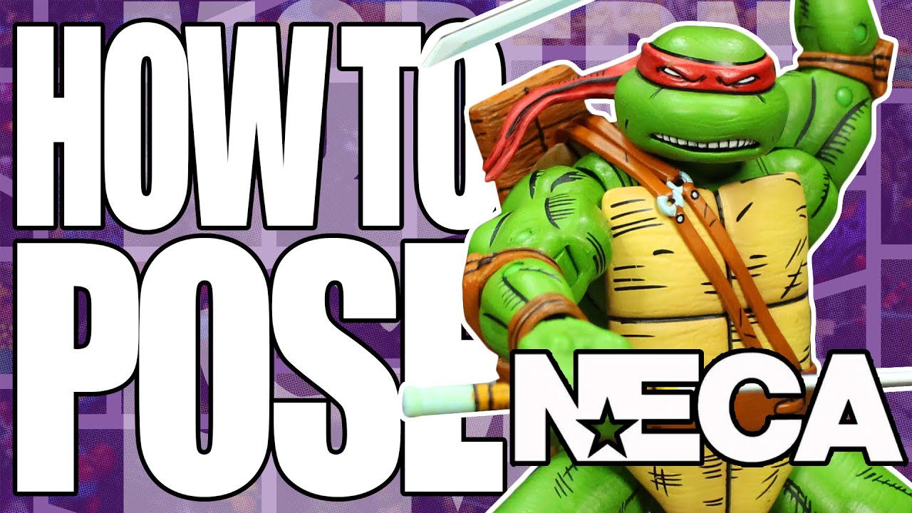 How to Pose Neca TMNT Mirage Comics Lawson 4 pack Leonardo - YouTube