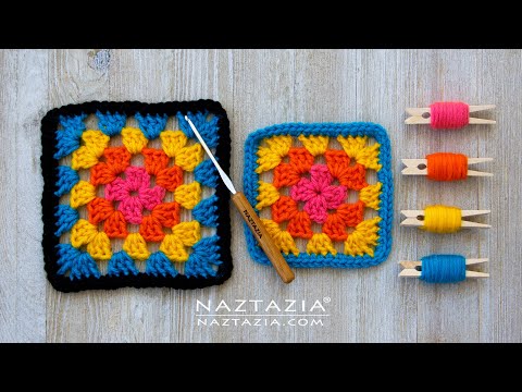 HOW to CROCHET a GRANNY SQUARE for Beginners - Super Easy and Quick!