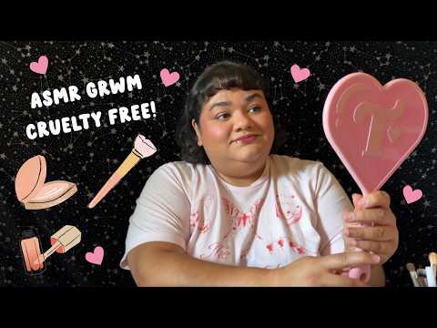 ASMR Cruelty-free GRWM 💋 (subtle layered sounds, makeup rummaging, blogging talk)
