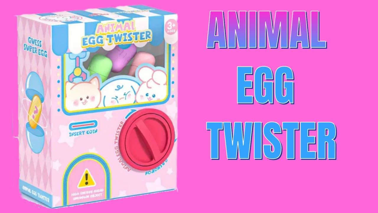 Animal EGG Twister With SUPER Cute Surprises - YouTube