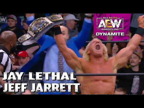 NEW AEW TAG CHAMPS For about 1 Minute Jay Lethal and Jeff Jared AEW ...