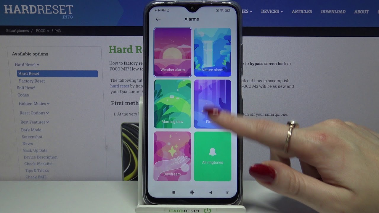 How to Set Up an Alarm Clock in Poco M3 – Add Alarm - YouTube