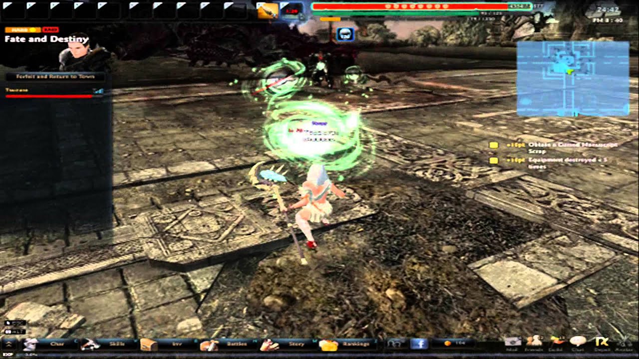 Mabinogi Heroes Vindictus Keaghan Staff Evie solo (Average Gear +8staff ...