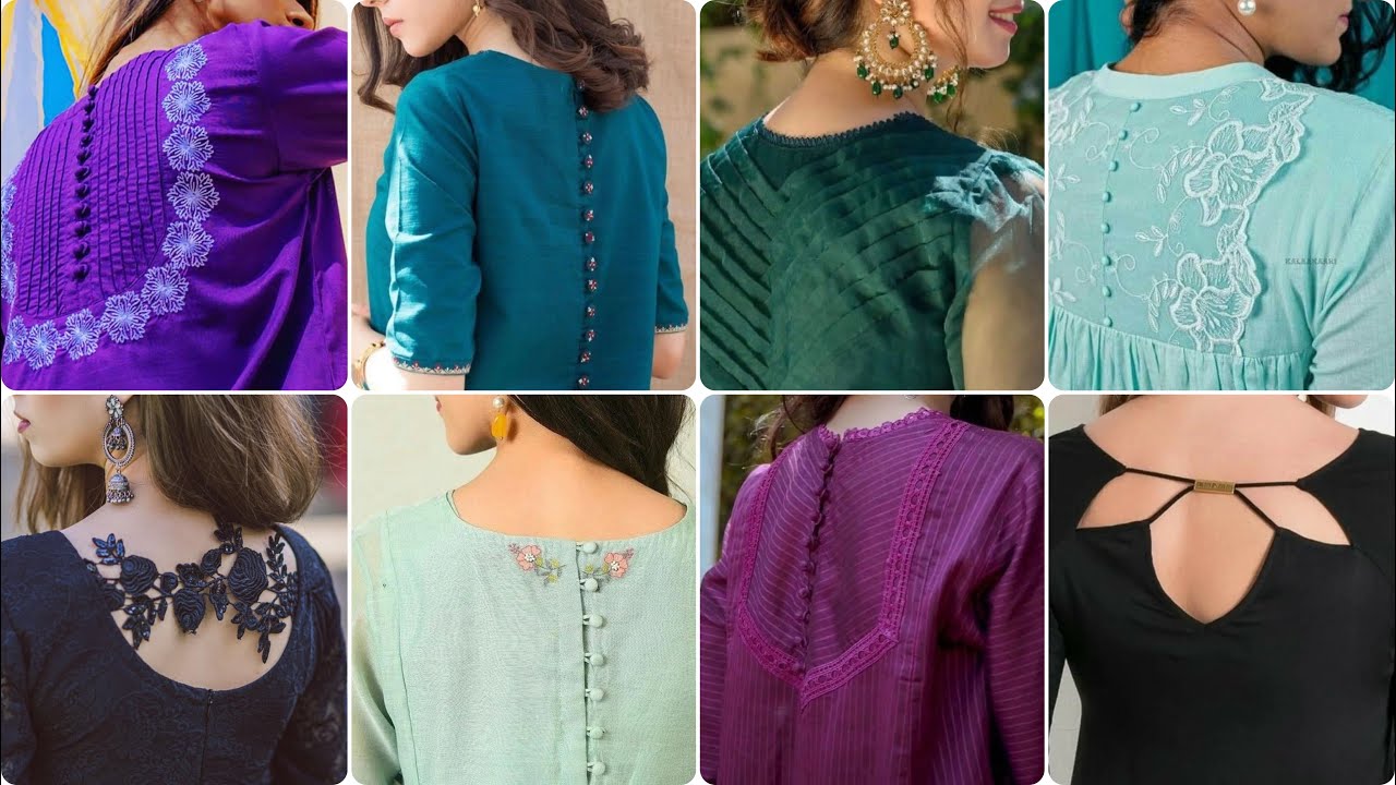 Top pakistani back neck designs 2023 // Trendy back neck design for ...