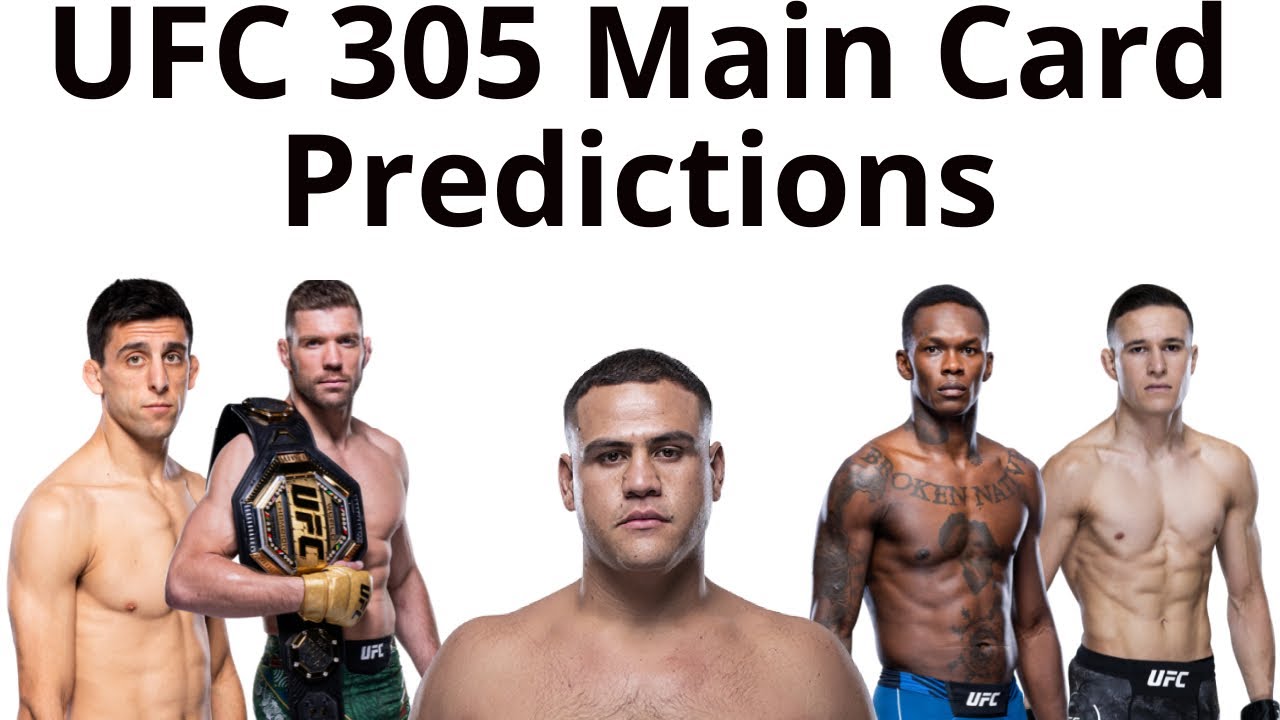 UFC 305 Predictions! - YouTube