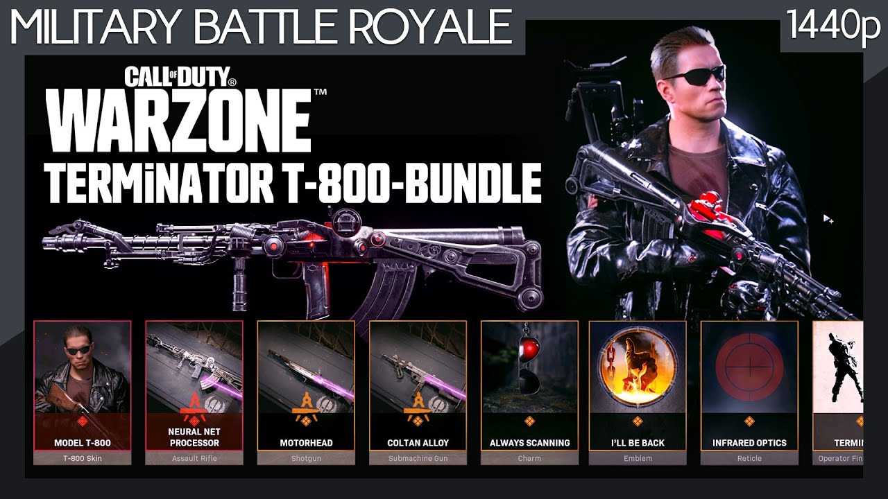 Terminator T-800 Operator Bundle - Warzone (2022) Arnold Schwarzenegger ...