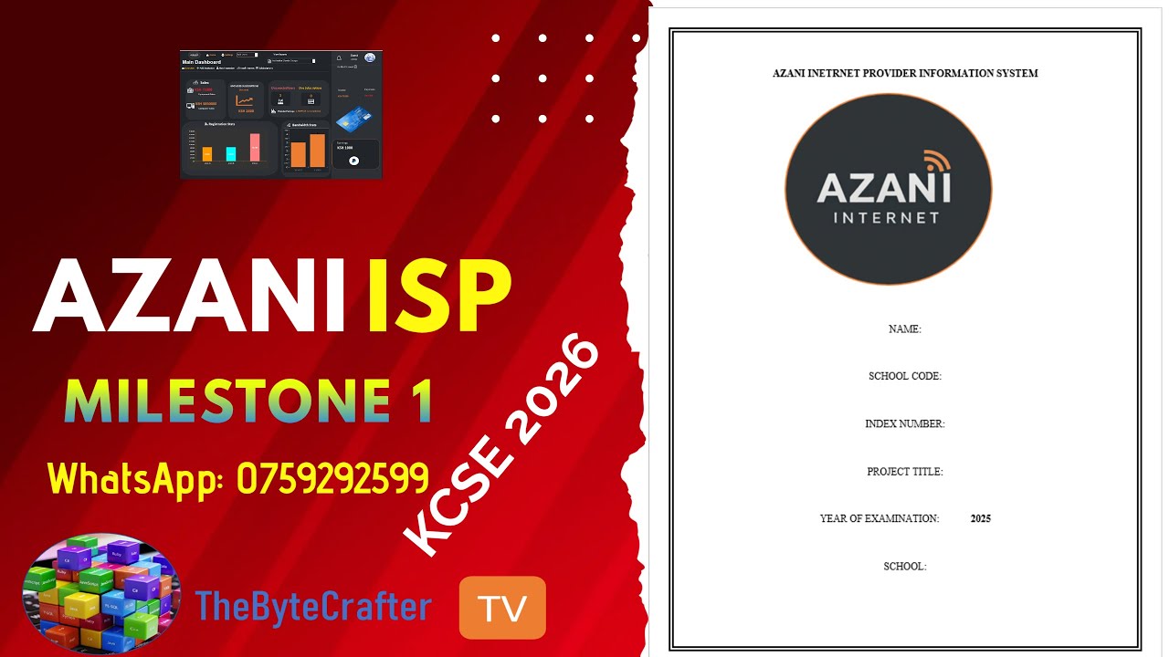 AZANI INTERNET SERVICE PROVIDER MILESTONE ONE FULL DOCUMENTATION IN 30 ...