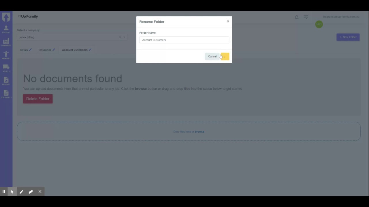 Up-Family Document Storage with Folders - YouTube