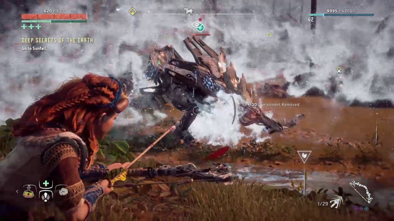 Horizon Zero Dawn Combat. - YouTube