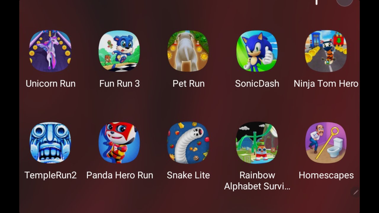 Snake Lite,Pet Run,Unicorn Run,Rainbow Alphabet Survivor,🏃‍♂️🚗🚲🚦all ...