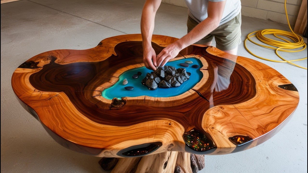 Epoxy Island Turns Discarded Tree Stumps into MASTERPIECE – An Amazing ...