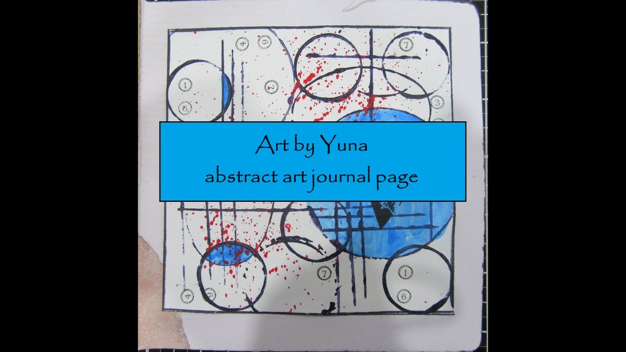 Abstract art journal page - the final one! - YouTube