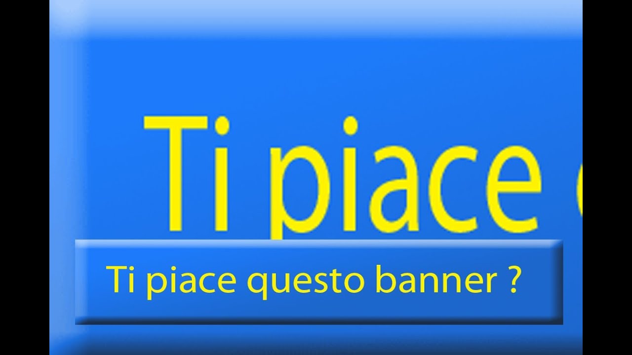 Photoshop - banner con testo animato tutorial italiano, gif animata ...