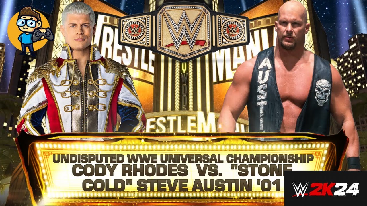 WWE2k24: Cody Rhodes Vs Stone Cold Steve Austin - WWE Undisputed ...