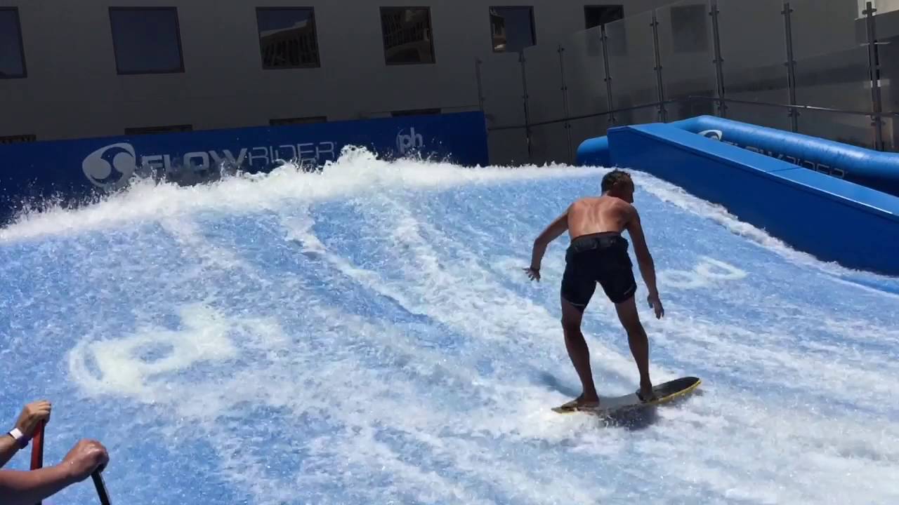 Surfing At Planet Hollywood - YouTube