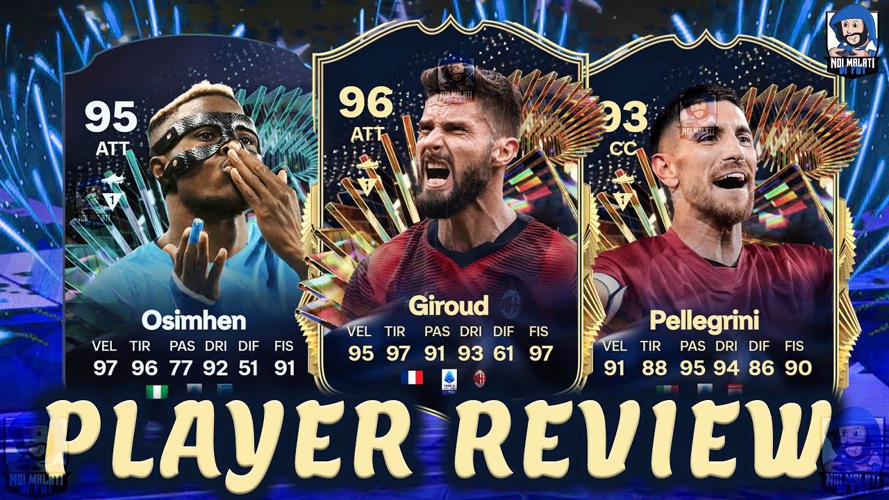 GIROUD 96, OSIMHEN 95, PELLEGRINI 93 - TOTS Serie A | #FC 24 Review ...