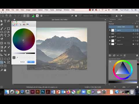 Krita 24 Tracing over a photo method 2 - YouTube