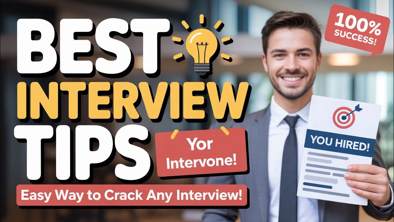 Best Interview Tips For Everyone 💻 Easy Way To Crack Any Interview 🔎 ...
