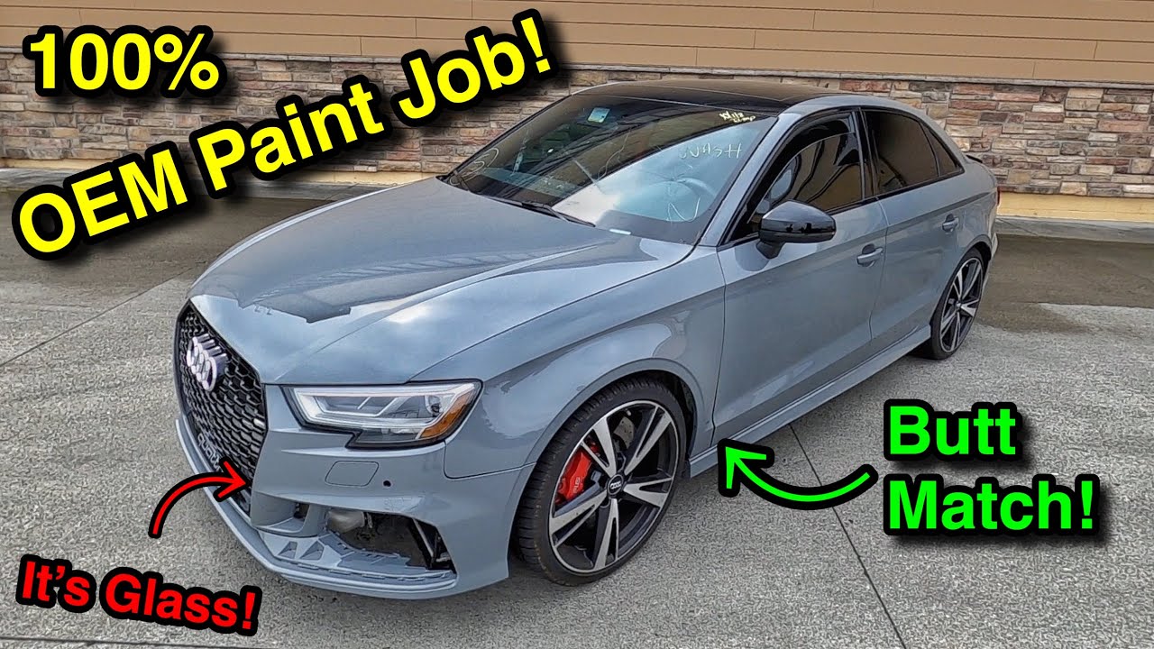 The BEST Paint Job In the WORLD! Rebuilding A Wrecked 2019 Audi RS3 ...