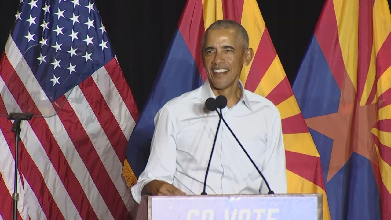 Former President Barack Obama speaks at Phoenix rally - YouTube