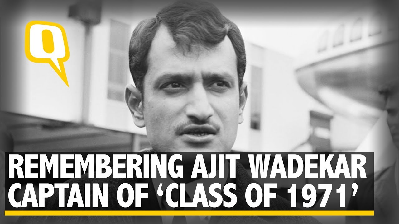 Remembering Ajit Wadekar, India Captain of 'The Class of 1971' | The ...