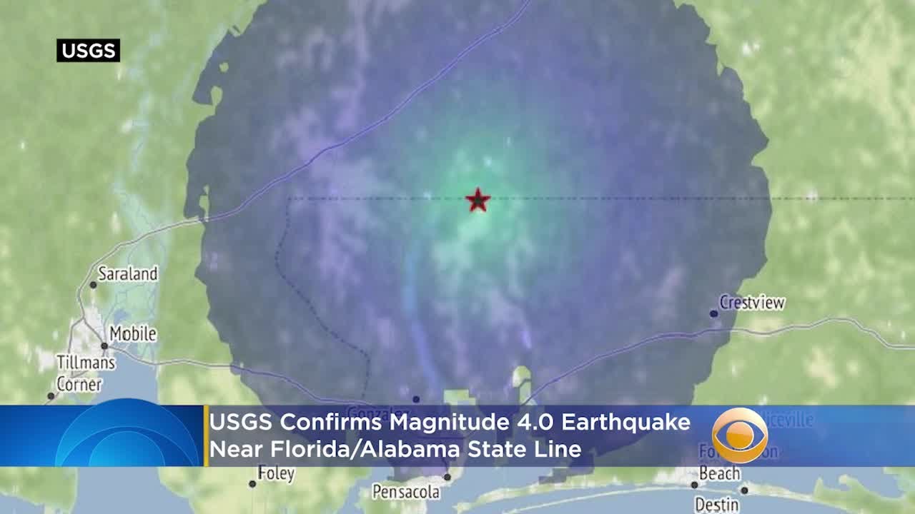 USGS: Magnitude 4.0 Earthquake Near Florida/Alabama State Line - YouTube