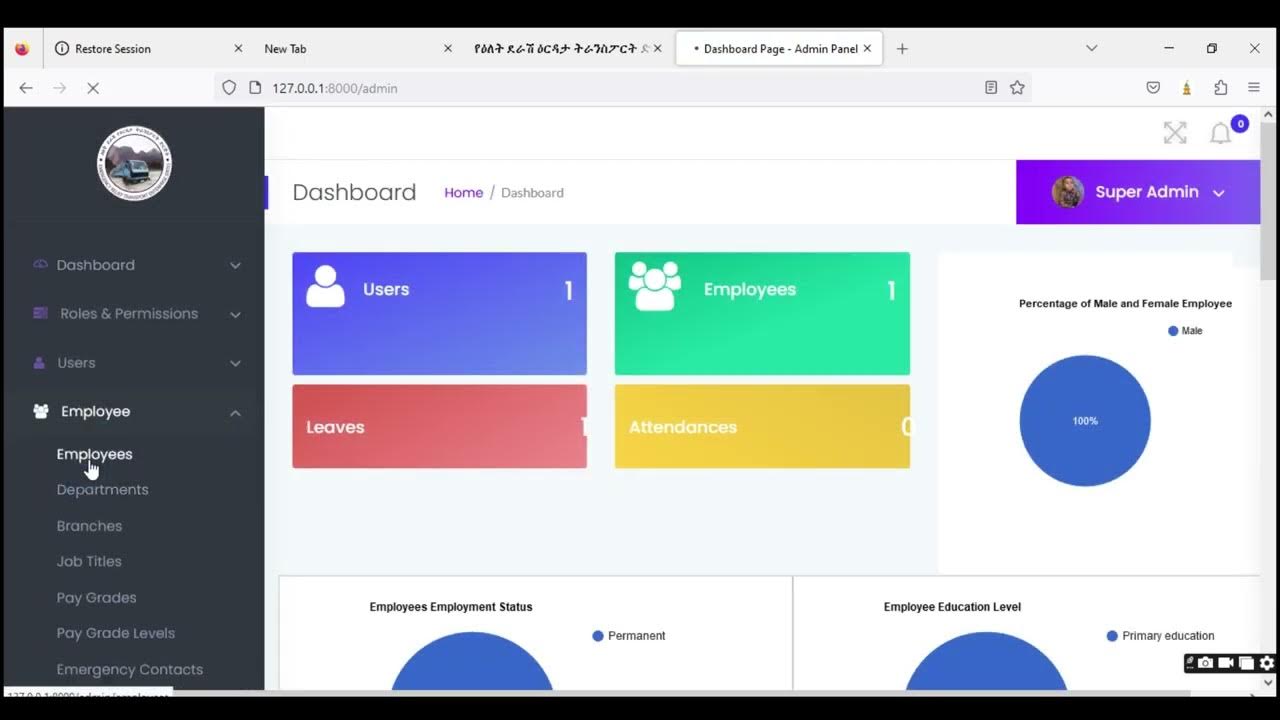 HRMS Laravel 9 Source Code - YouTube