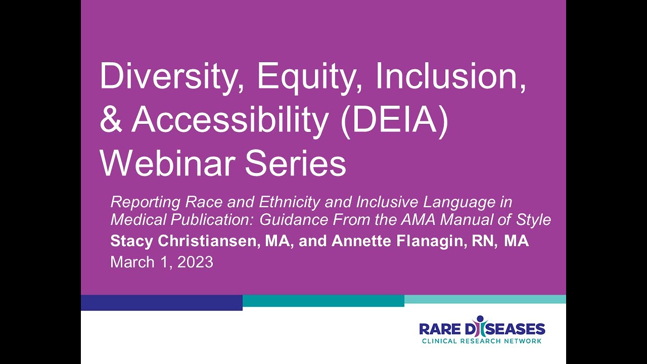 DEIA Guest Speakers: Reporting Race and Ethnicity and Inclusive ...