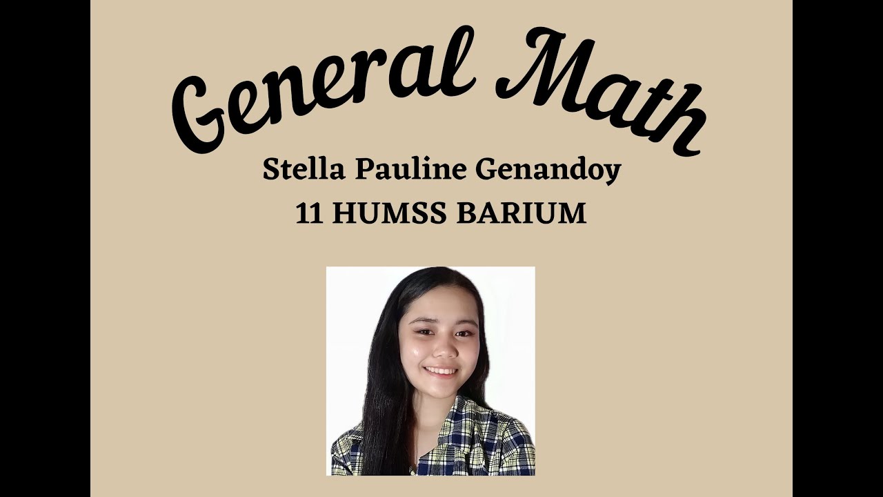 GENANDOY/ MINOR TASK IN GEN MATH [11 HUMSS BARIUM] - YouTube