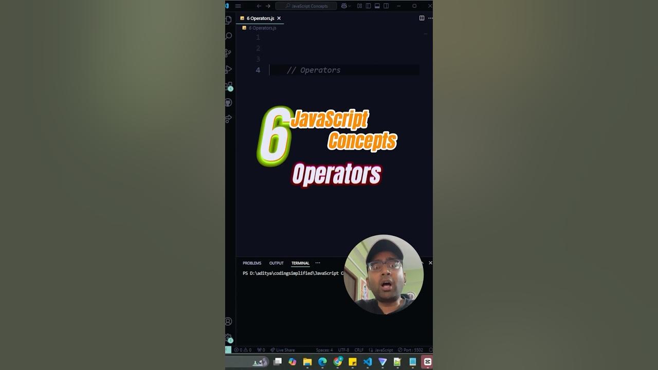 6/100 Operators - JS Concepts #coding #javascript #frontend #webdevelopment #concept #interview ...