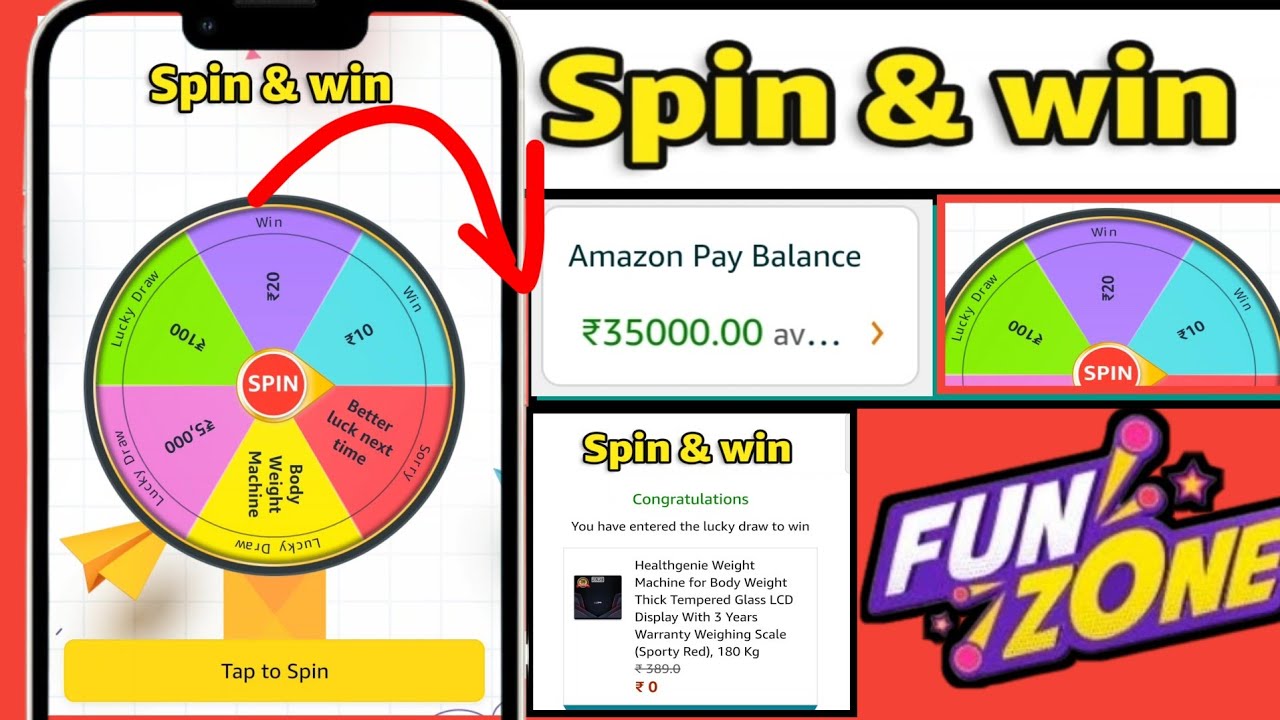 amazon spin and win || amazon spin and win today || amazon spin and win ...