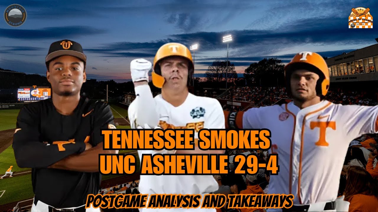 Tennessee Smokes UNC Asheville 29-4 | Tennessee Vols Baseball - YouTube