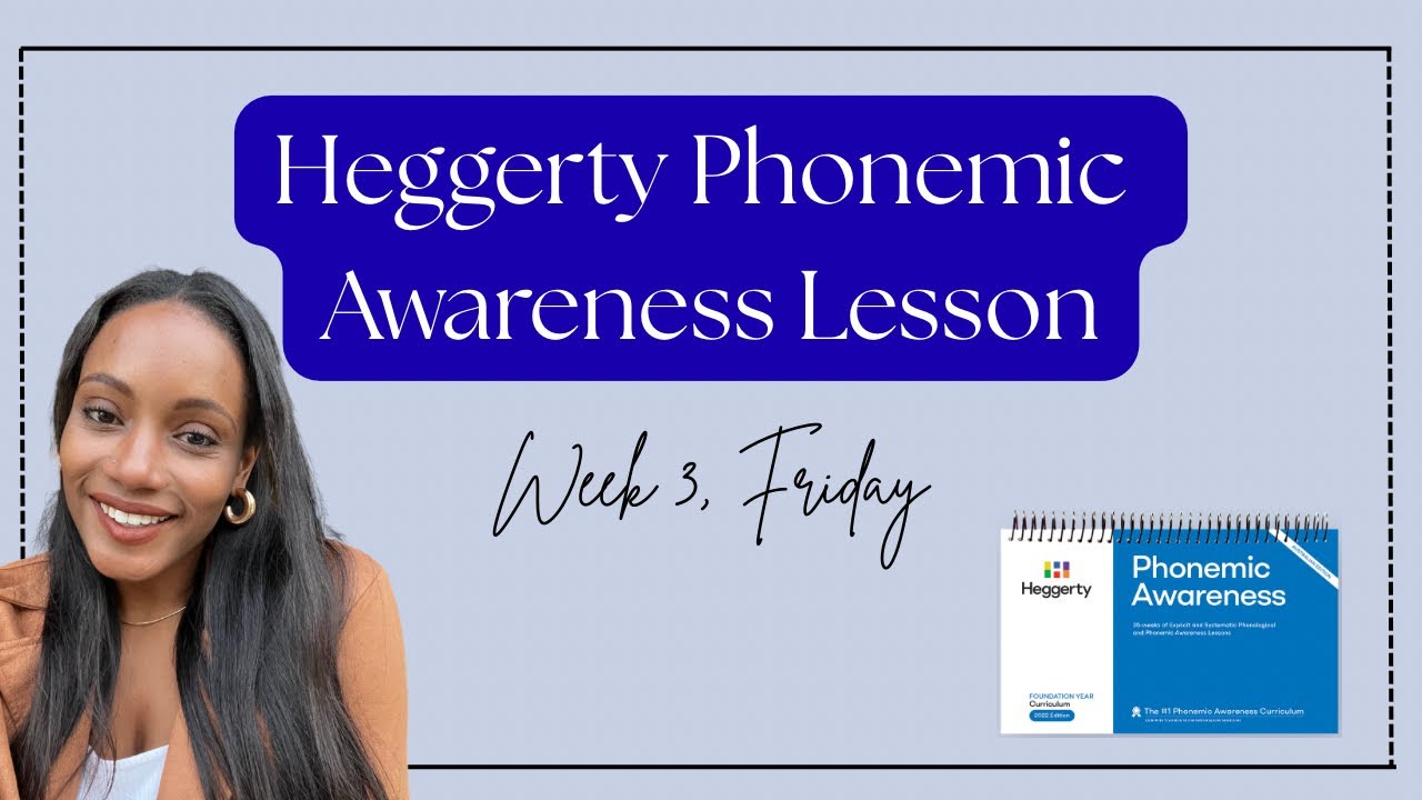 Heggerty Phonemic Awareness Lesson- Week 3 Friday - YouTube