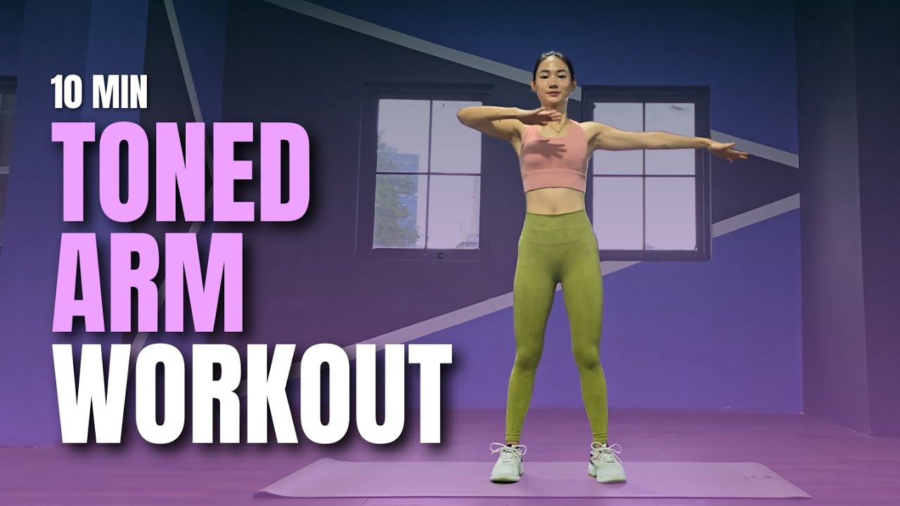5 Minutes TONED ARM WORKOUT FOR BEGINNER - NO EQUIPMENT & ALL STANDING ...