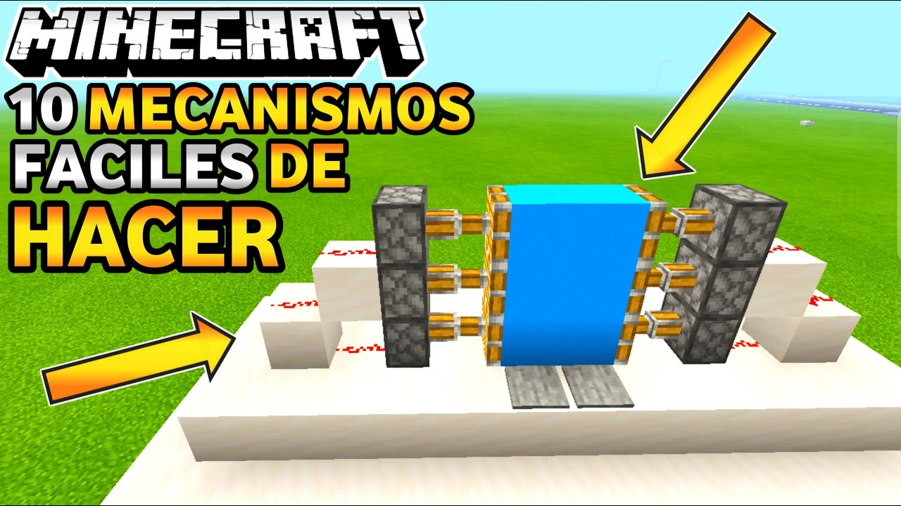 10 MECANISMOS DE REDSTONE FÁCILES DE HACER EN MINECRAFT - Mapa de ...