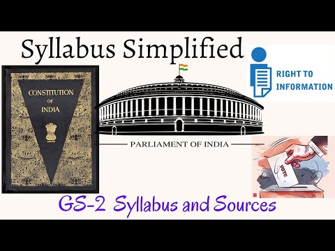 Syllabus Simplified |GS Paper -2 Syllabus and Sources in brief - YouTube
