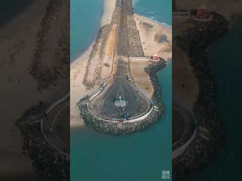 Rameshwaram the End of road in india #rameshwaram #endofroad #bikers #droneview #whatsapp #status
