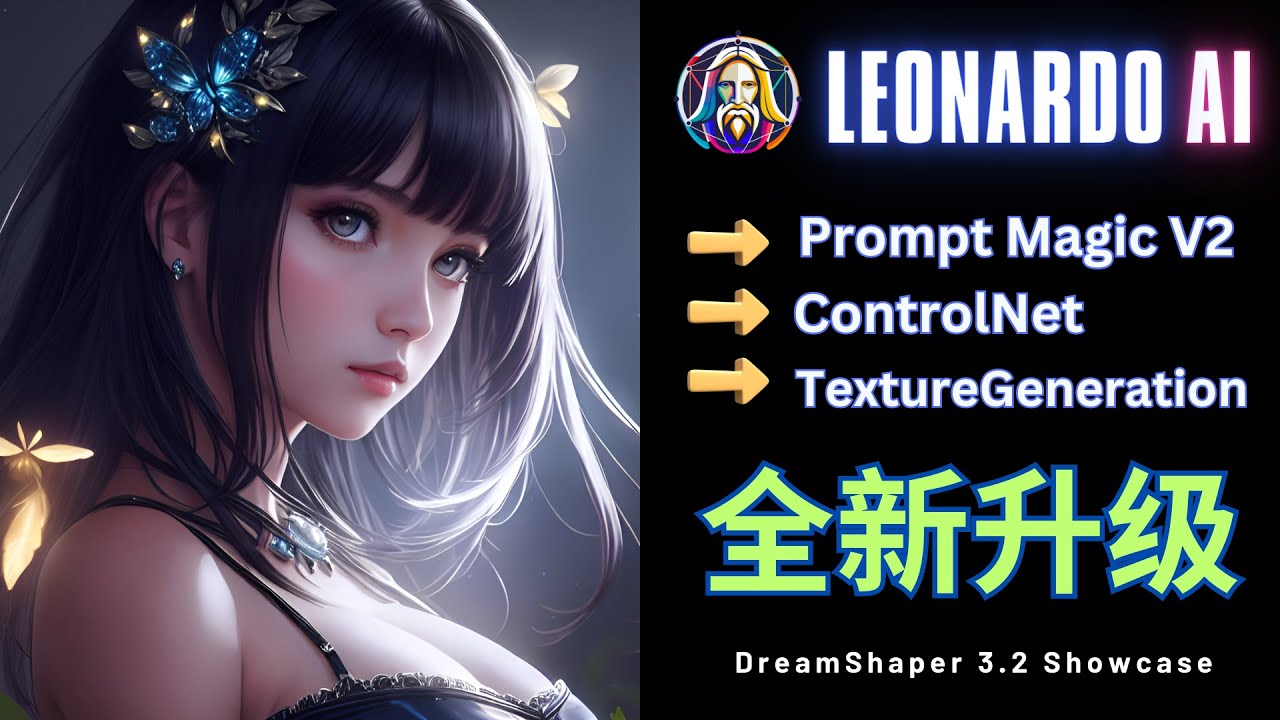 Leonardo全新升级 – 新增ControlNet, 3D渲染，Magic Prompt V2功能使用方法 - YouTube