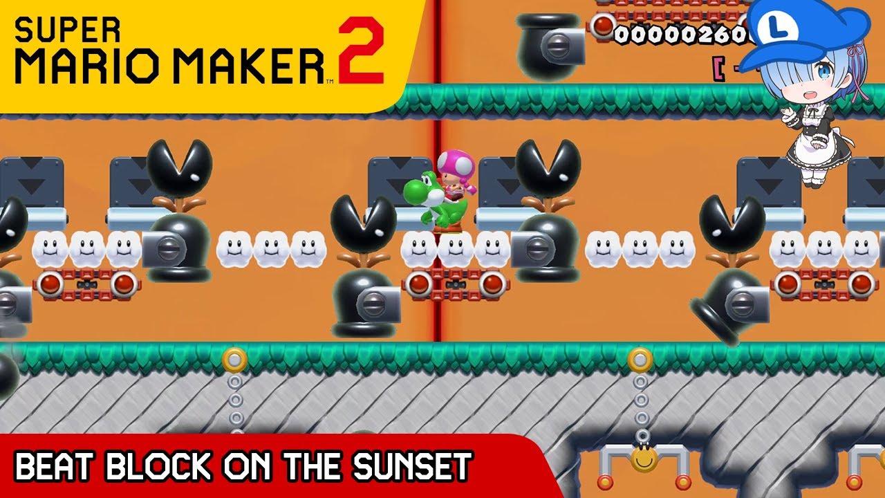Beat Block on the Sunset (plus TRUE ENDING!) [Super Mario Maker 2 ...